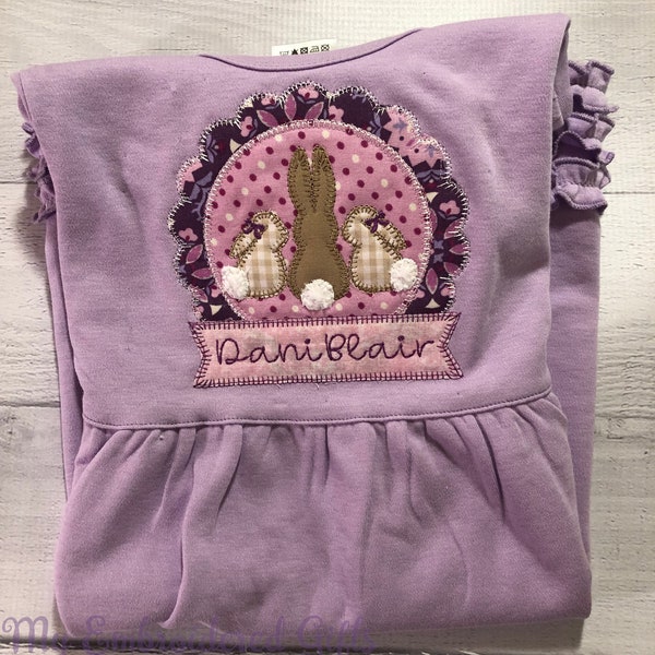 Girls Applique Dress - Etsy