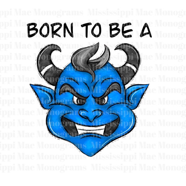 Blue Devil Clipart - Etsy