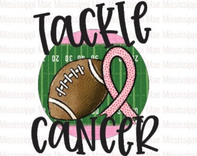 Tackle Cancer PNG, Pink Out Football Game PNG, Digital Download - Etsy