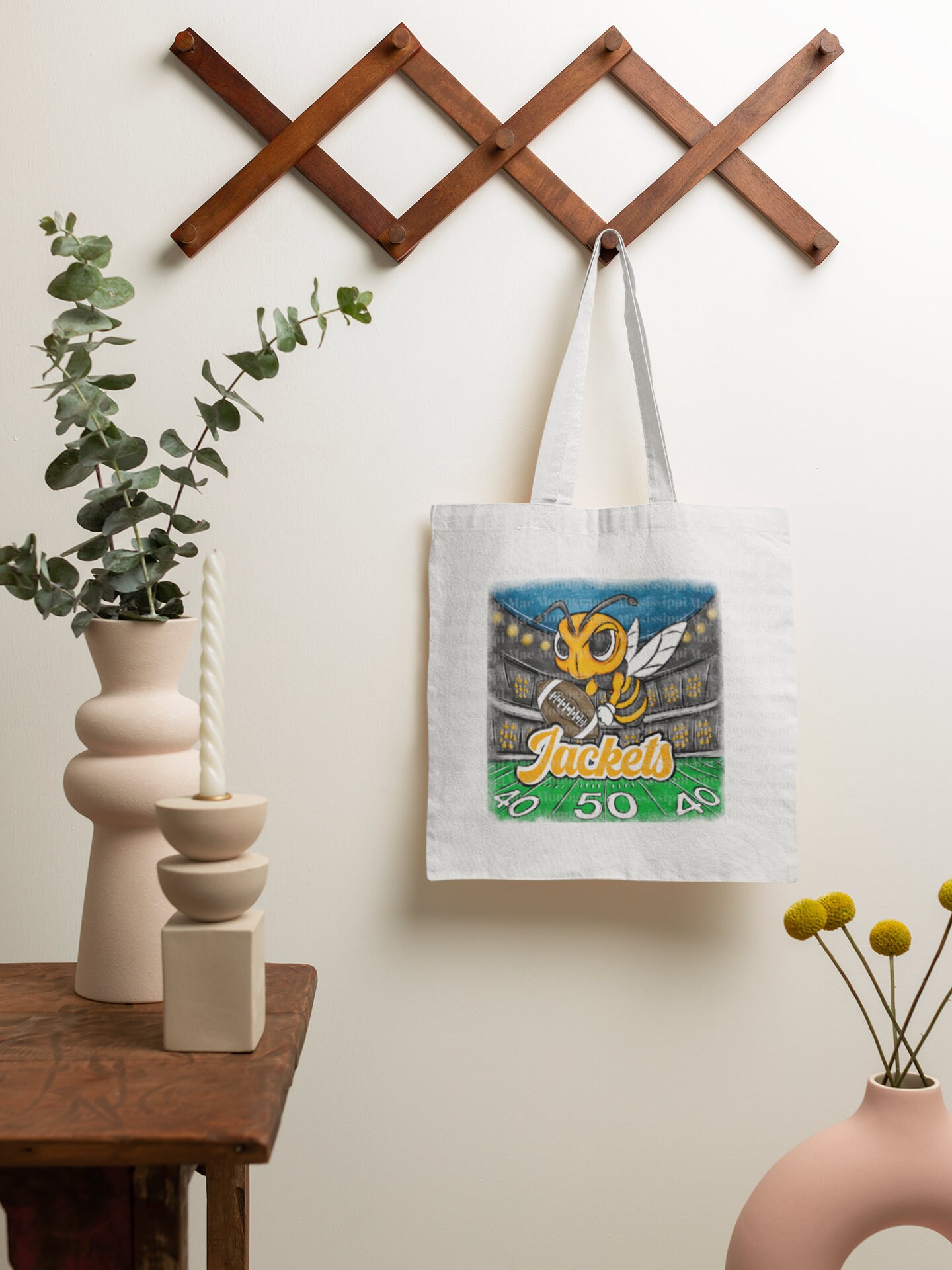 Yellow Jacket Football PNG, Sublimation Design for Shirts, Stadium PNG ...