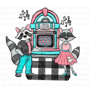 1950s Vintage Party PNG, Jukebox Digital Download, Sublimation Design ...