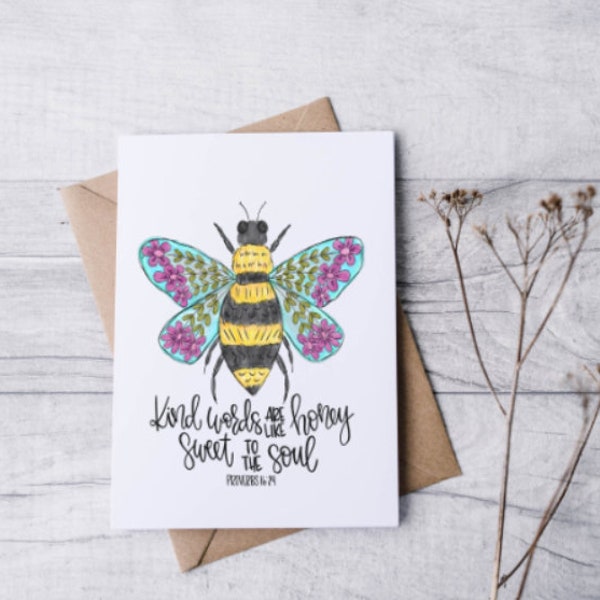 Bumble Bee Note Cards - Etsy