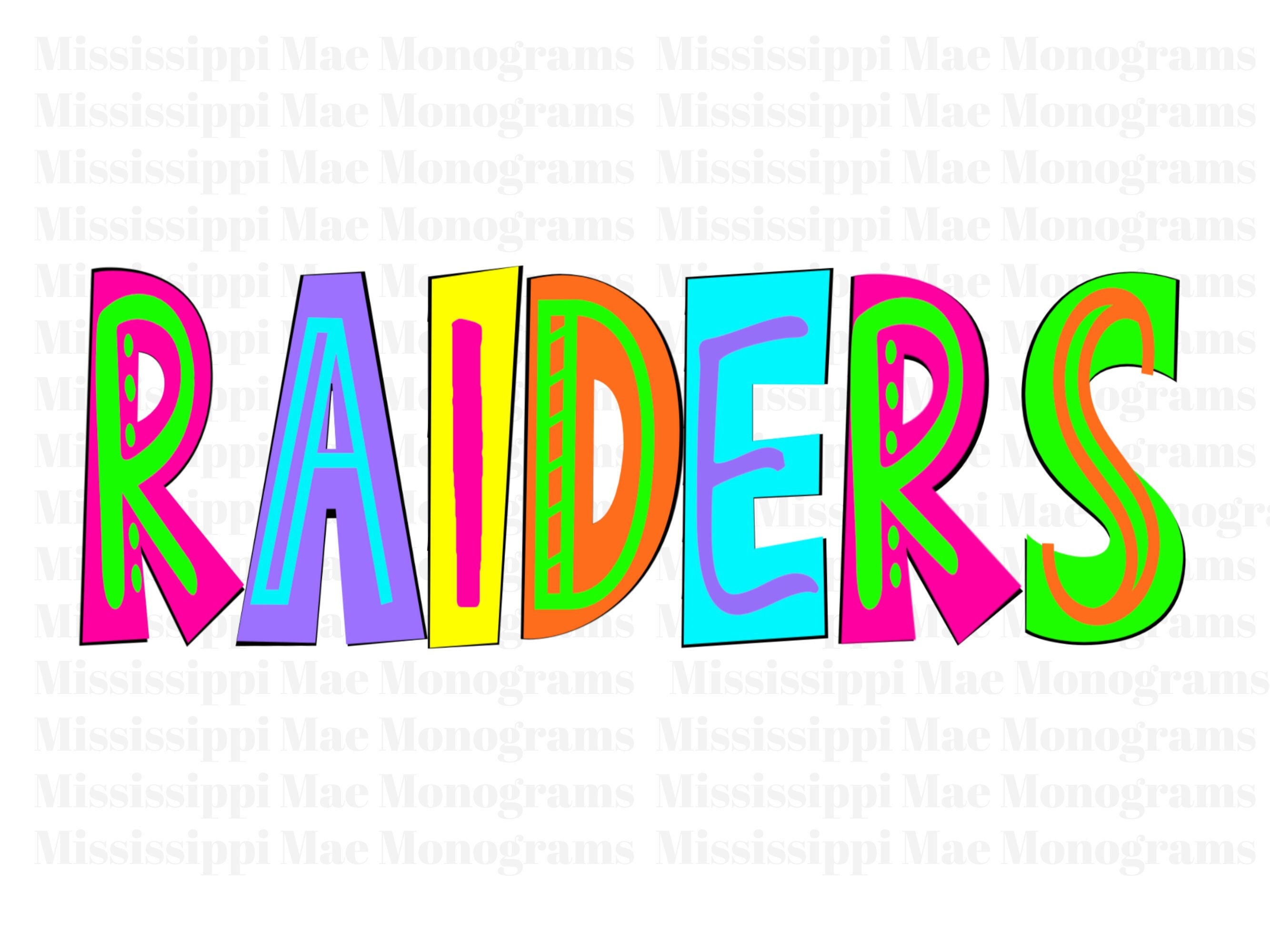 Raider School Spirit PNG Raiders Sublimation Shirt Design - Etsy