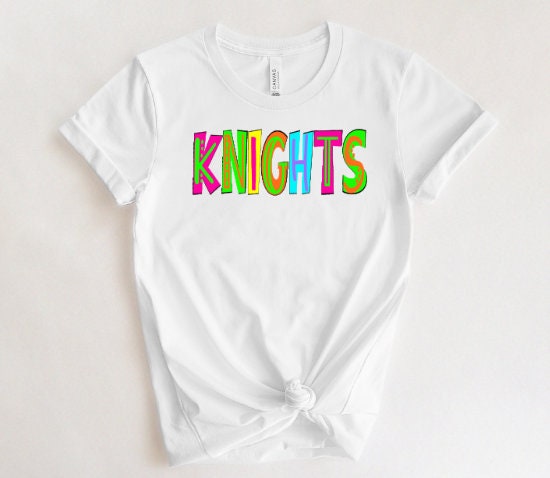 Knight School Spirit PNG Knights Sublimation Shirt Design - Etsy