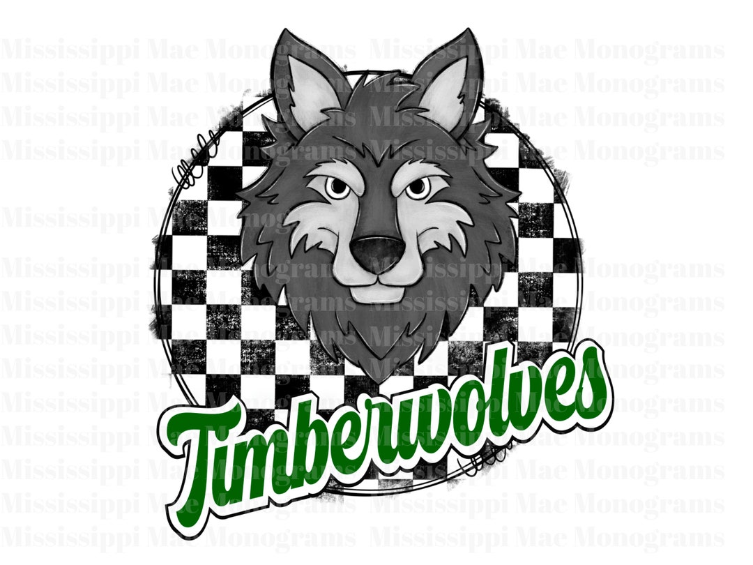 Timberwolves Mascot PNG, Timberwolves Trendy Mascot Digital Download ...