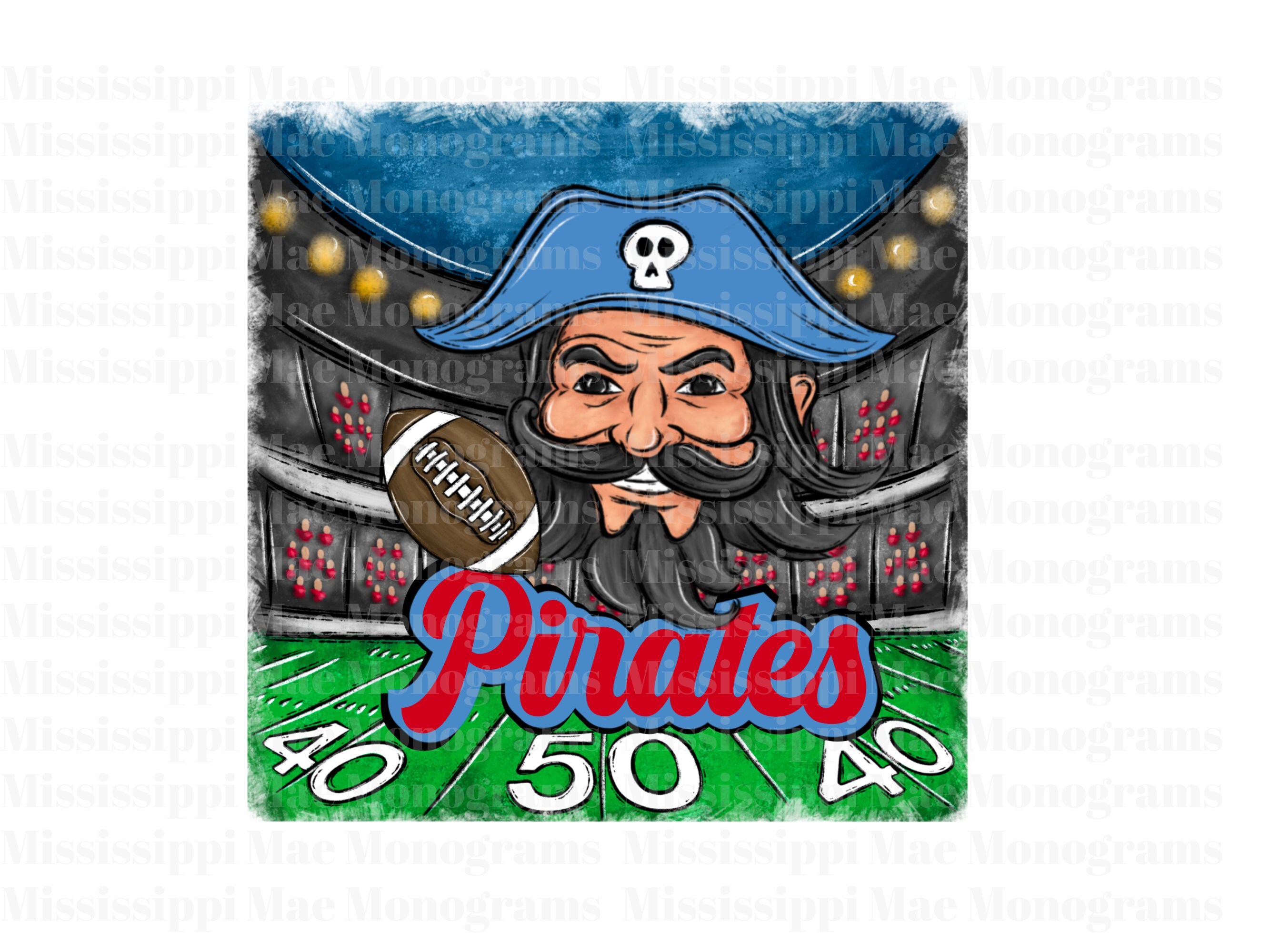 Pirate Football PNG Sublimation Design for Shirts Pirate - Etsy