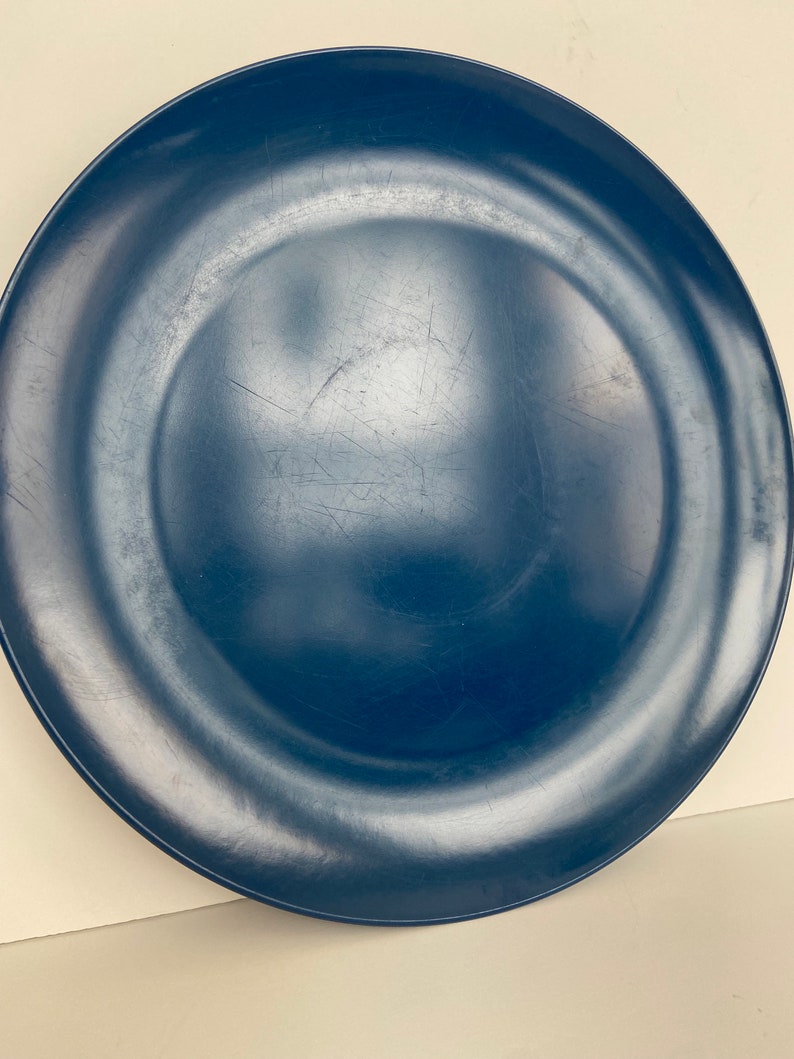 Vintage Boontonware Navy Blue Dish Set NJ Somerset 610397/8 Melamine ...