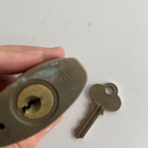 Antique P&F Corbin New Britain Connecticut CT USA Brass Padlock Key Set ...