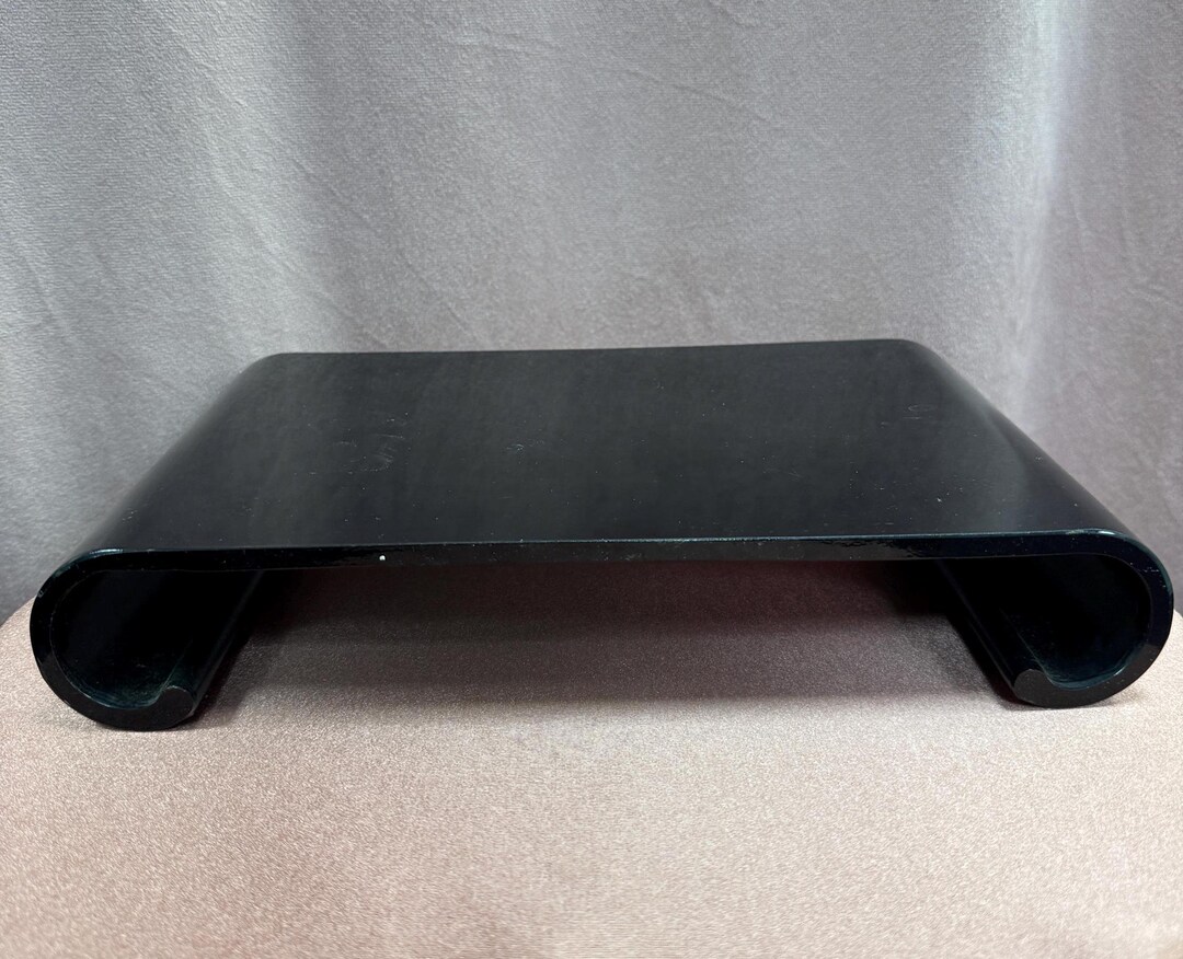 Vintage Japanese Black Marusei Lacquerware Shiny Lacquer Rectangle ...