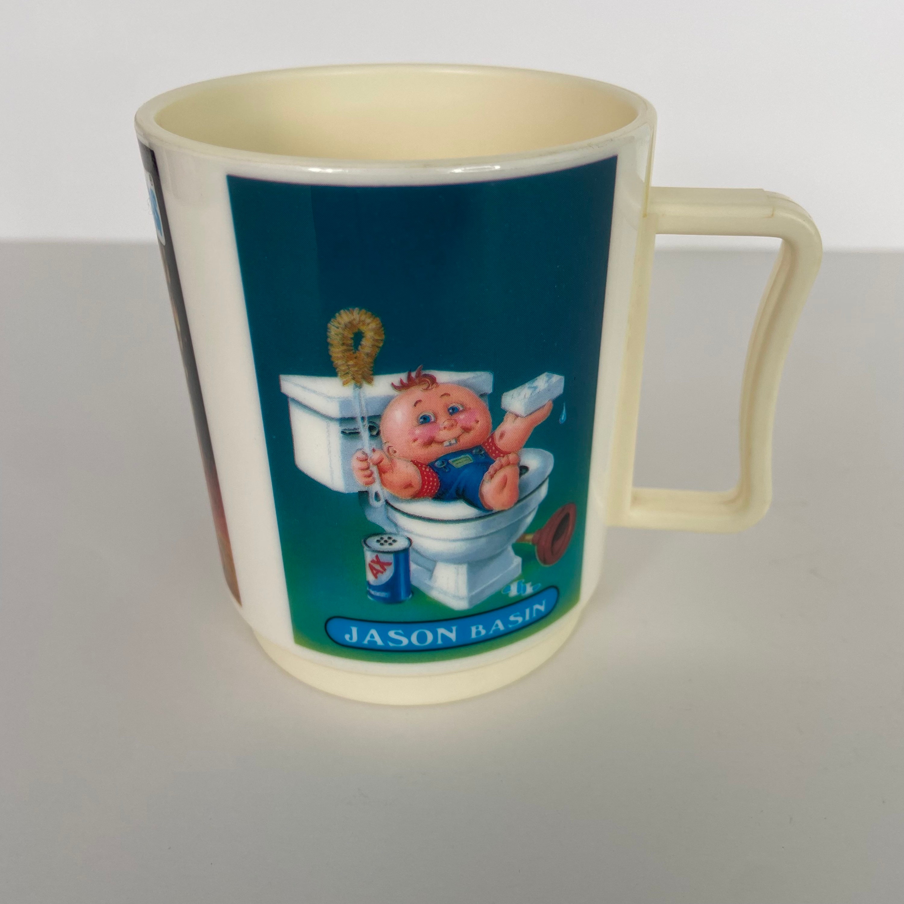 Vintage 1986 Garbage Pail Kids Plastic Mug Featuring Mean Gene , Hot ...