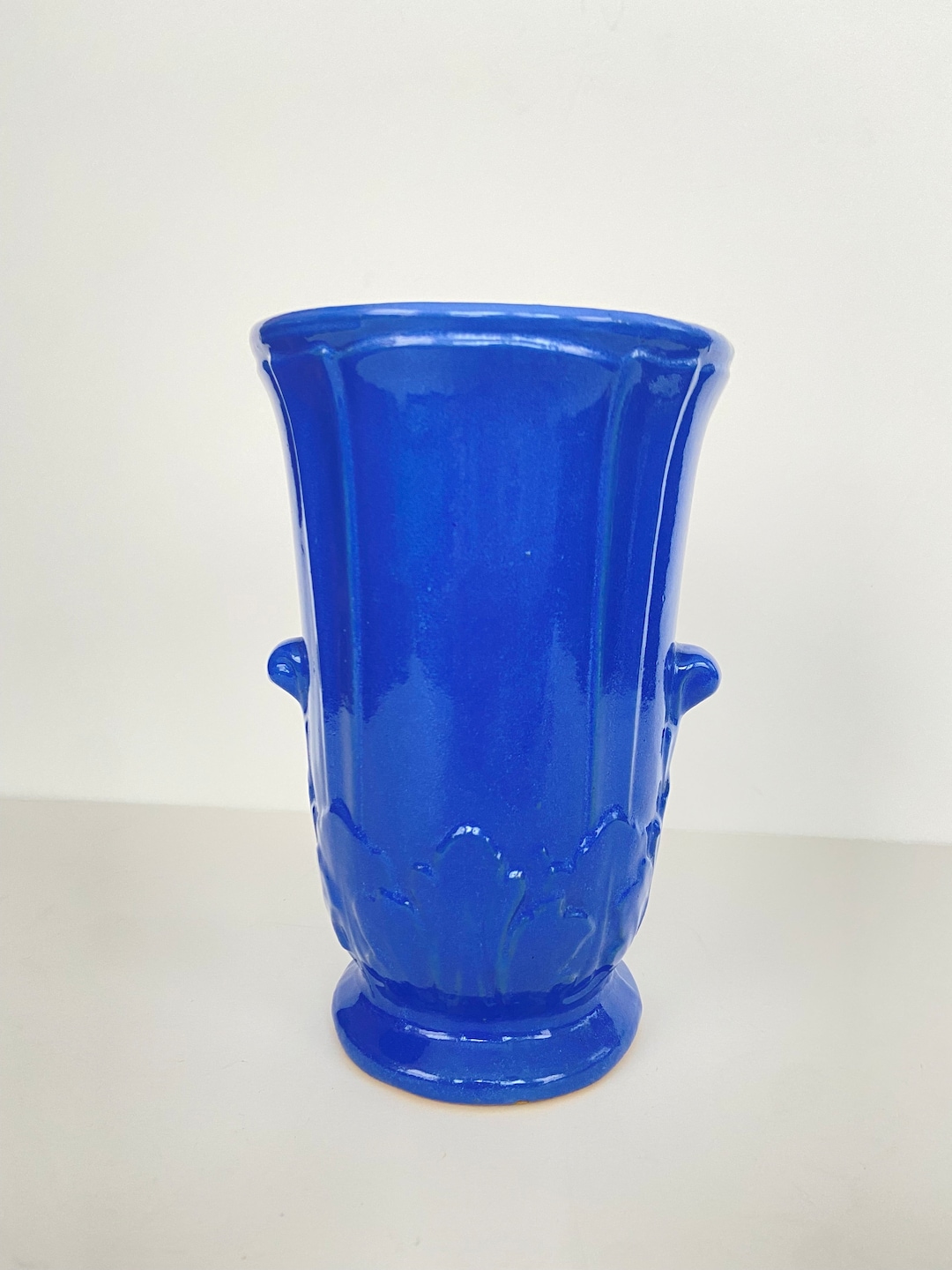Vintage Antique Monmouth Western Stoneware Vase Art Deco Style 8” Tall ...
