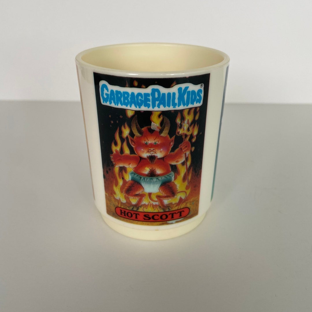 Vintage 1986 Garbage Pail Kids Plastic Mug Featuring Mean Gene , Hot ...
