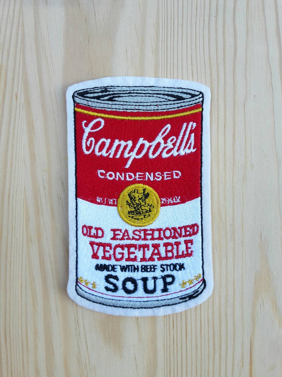 Patch Tribute Inspired to Pop Art - Campbell's Soup - Art - Can of ...