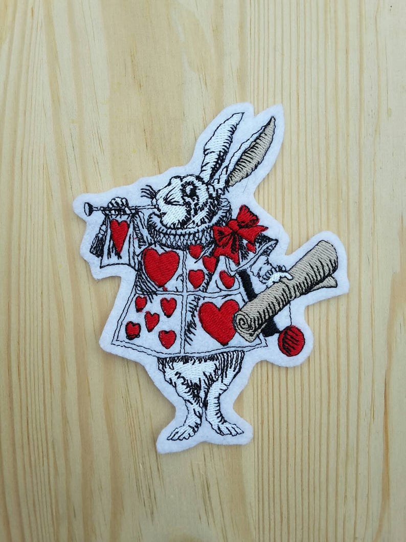Patch Tribute Inspired to White Rabbit Alice in Wonderland - Etsy