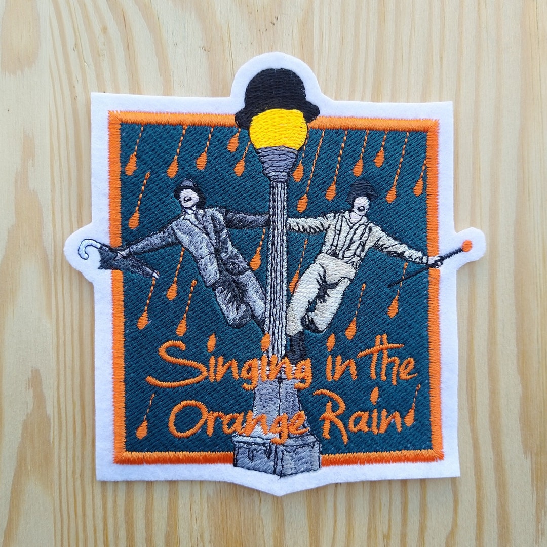 Patch Tribute Inspired to Singing in the Orange Rain - Alex Delarge - A Clockwork Orange ...