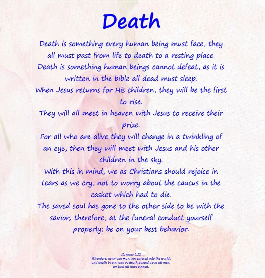 Death Digital Download Poem - Etsy