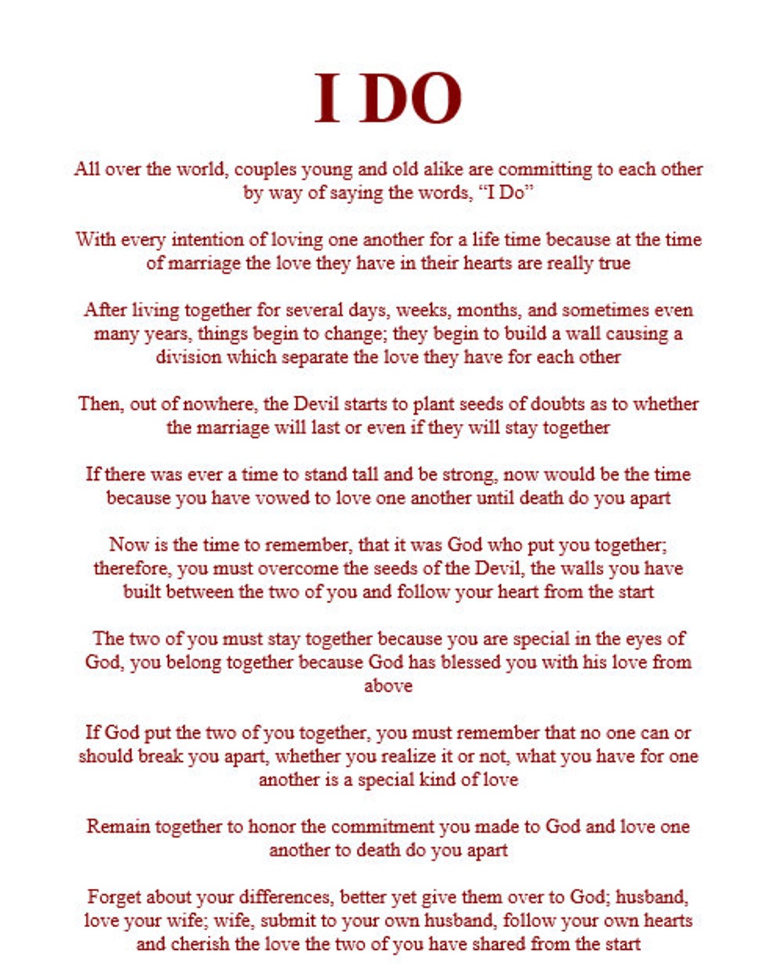 I Do Digital Download Poem - Etsy