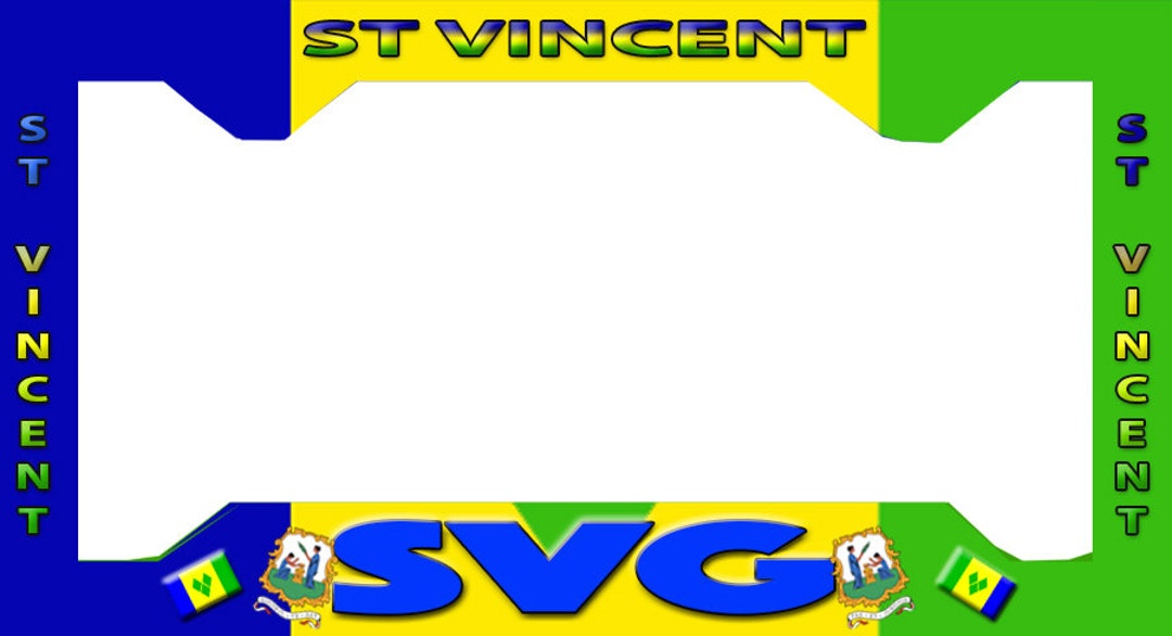 St Vincent SVG License Plate Frame Novelty Tag - Etsy