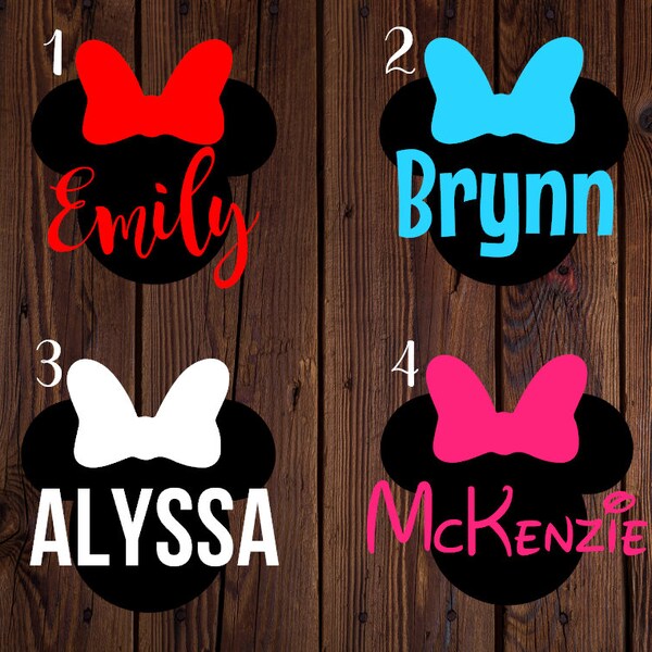 Minnie Mouse Name - Etsy