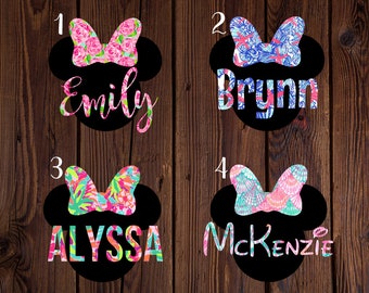 Minnie Mouse Bow Red White Polka Dots Vinyl Decal Car Window - Etsy