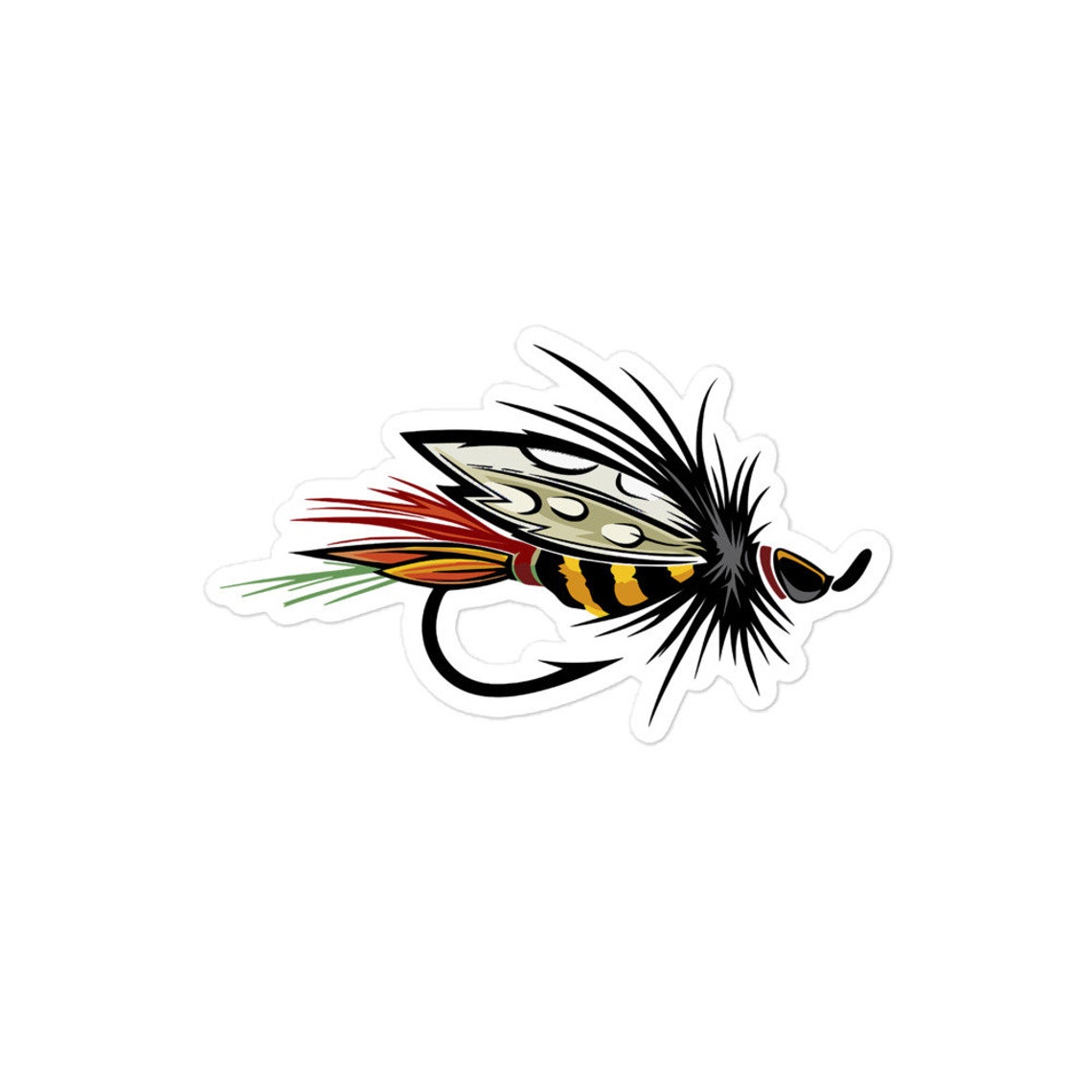 Fishing Fly Decal Sticker, Fly Fishing Decal, Fishing Decal,fly Fishing ...