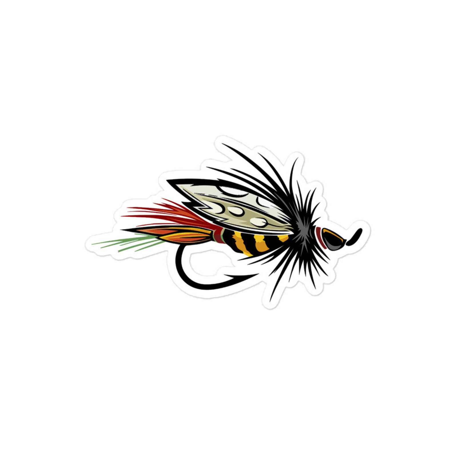 Fishing Fly Decal Sticker, Fly Fishing Decal, Fishing Decal,fly Fishing ...