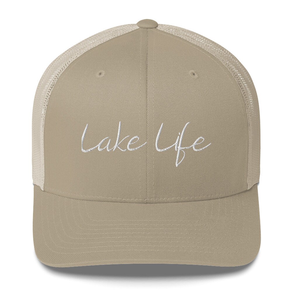 Lake Life Trucker Baseball Cap, Fishing Hat , Lake Life- Present for ...