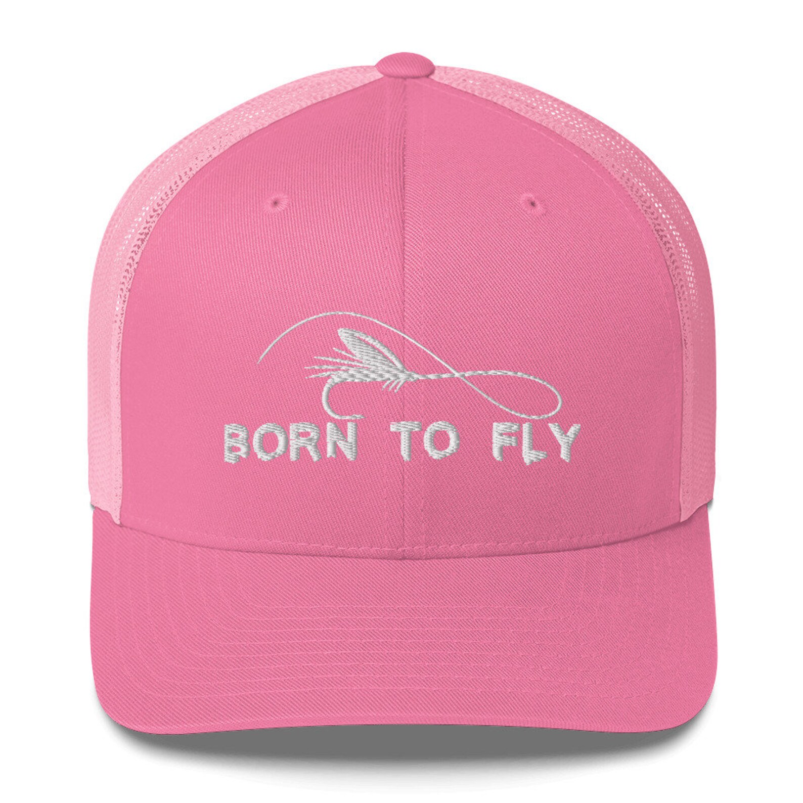 Fly Fishing, Born to Fly, Trucker Baseball Cap, Fly Fishing Hat ...