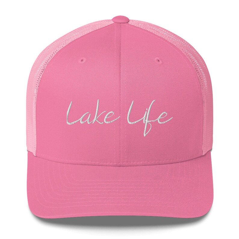 Lake Life Trucker Baseball Cap, Fishing Hat , Lake Life- Present for ...