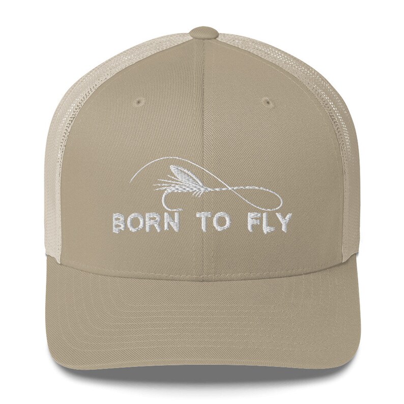 Fly Fishing, Born to Fly, Trucker Baseball Cap, Fly Fishing Hat ...