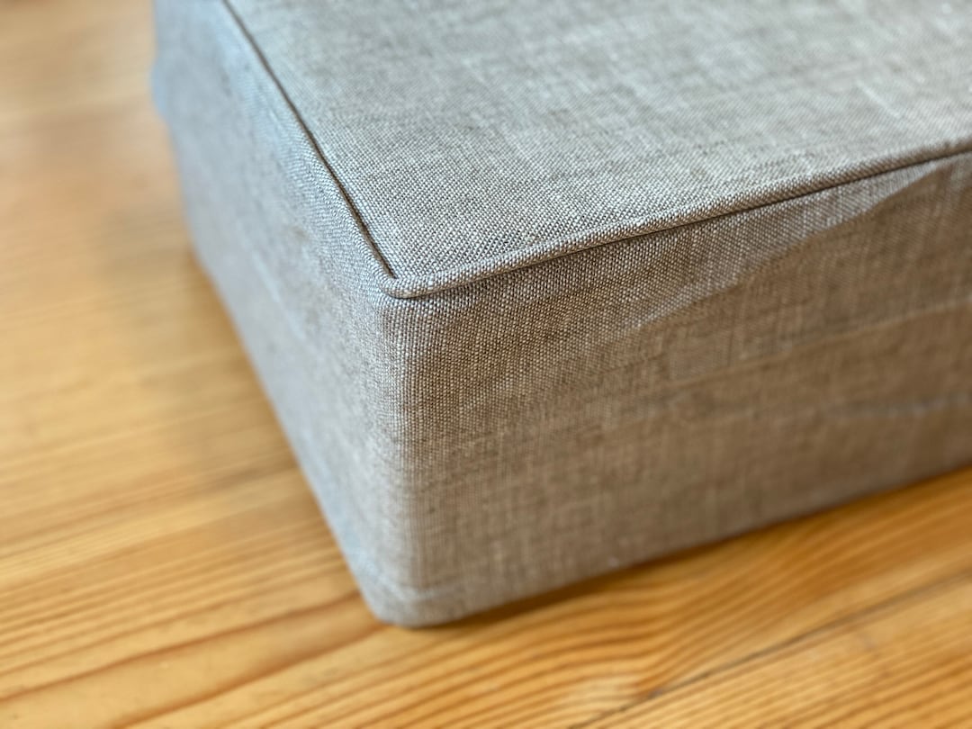 Natural Linen Daybed Mattress Cover With the Piping Zippered Any Custom ...