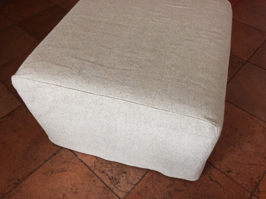 Square Pouf Cover Pure Linen Foot Stool Case Linen Floor Pouf - Etsy