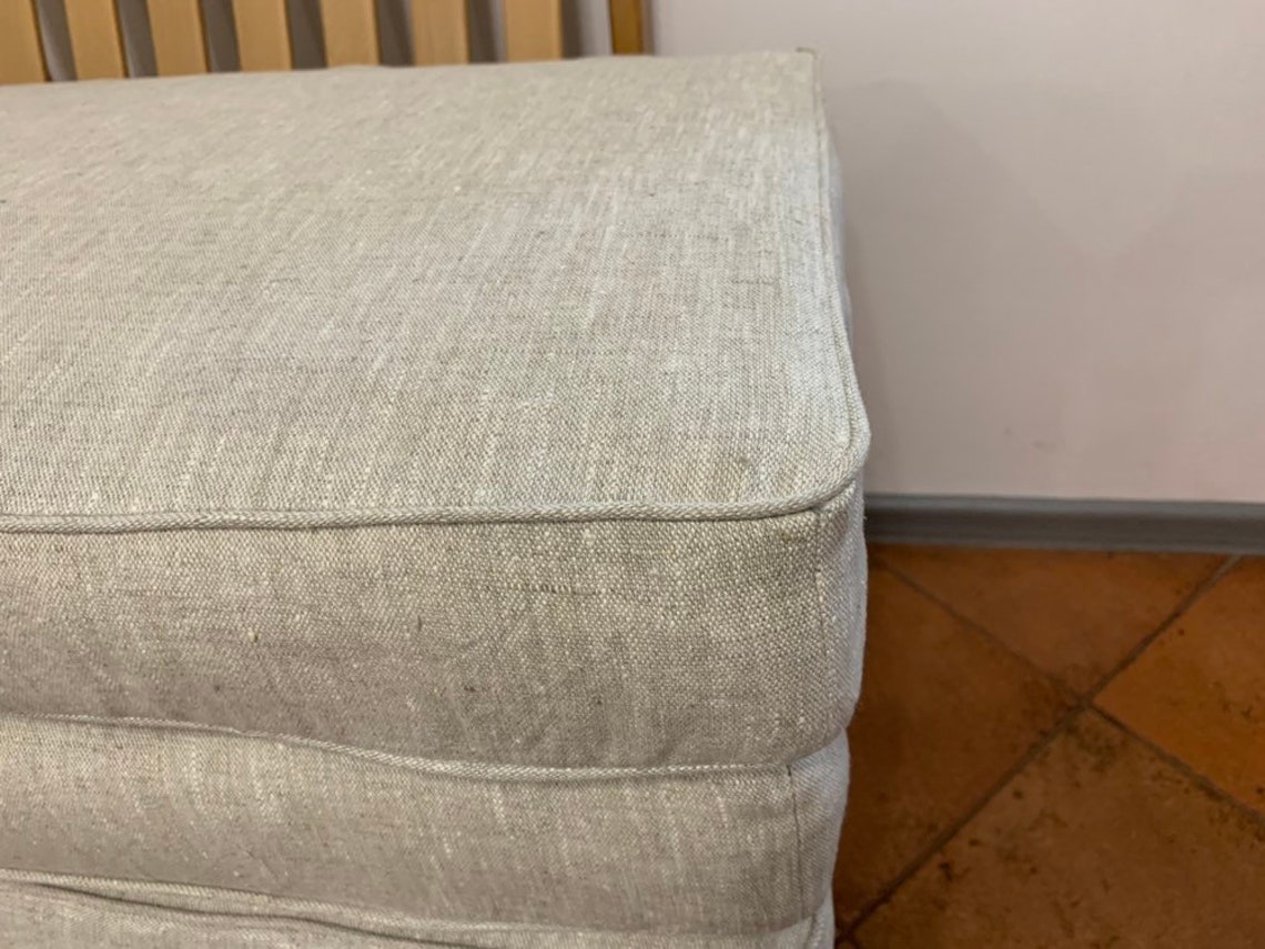 Linen Daybed Slipcover With the Cord Welting Futon Cover - Etsy