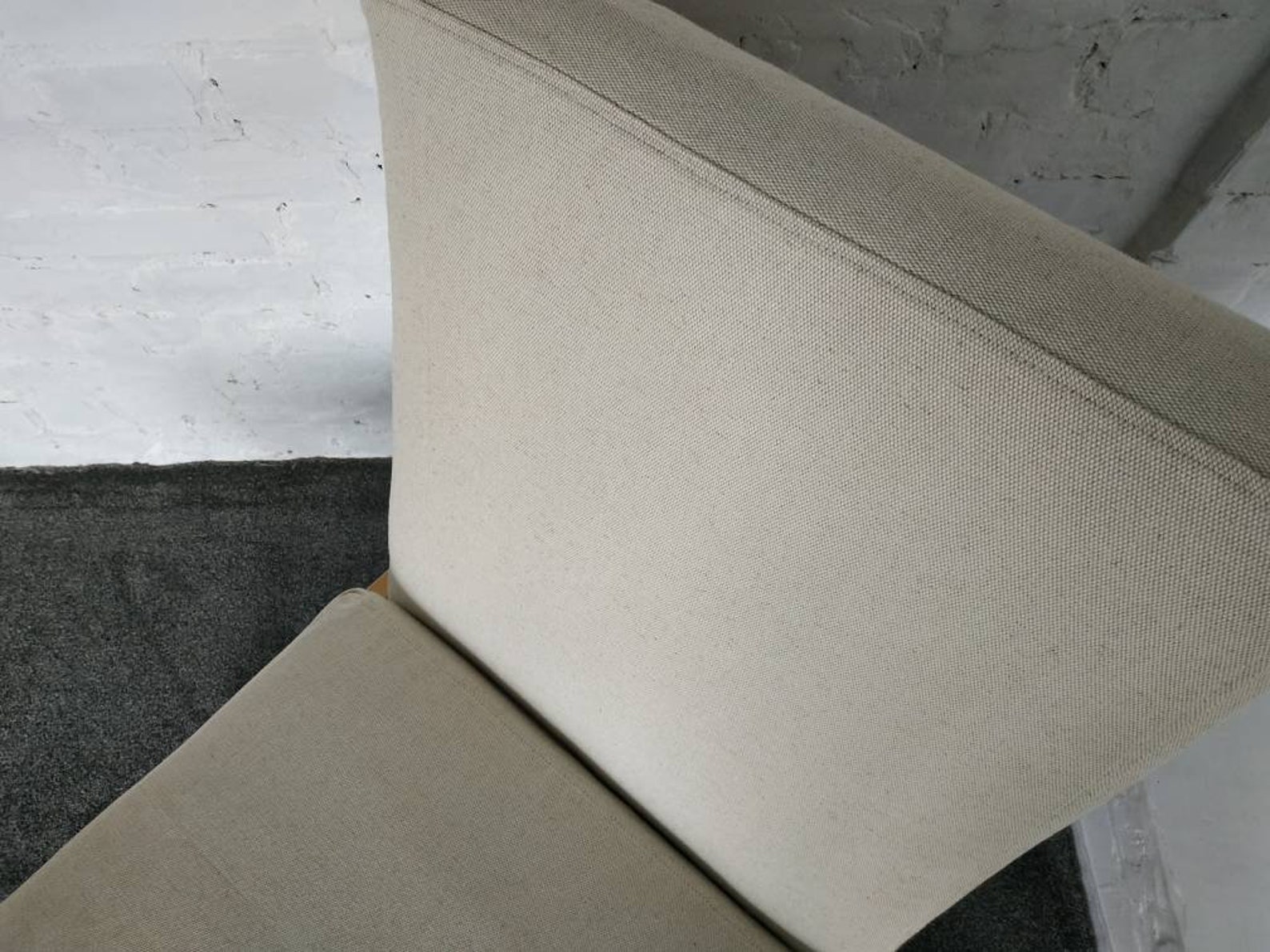 Linen Chair Cushions Bottom and Back Pads With Removable - Etsy