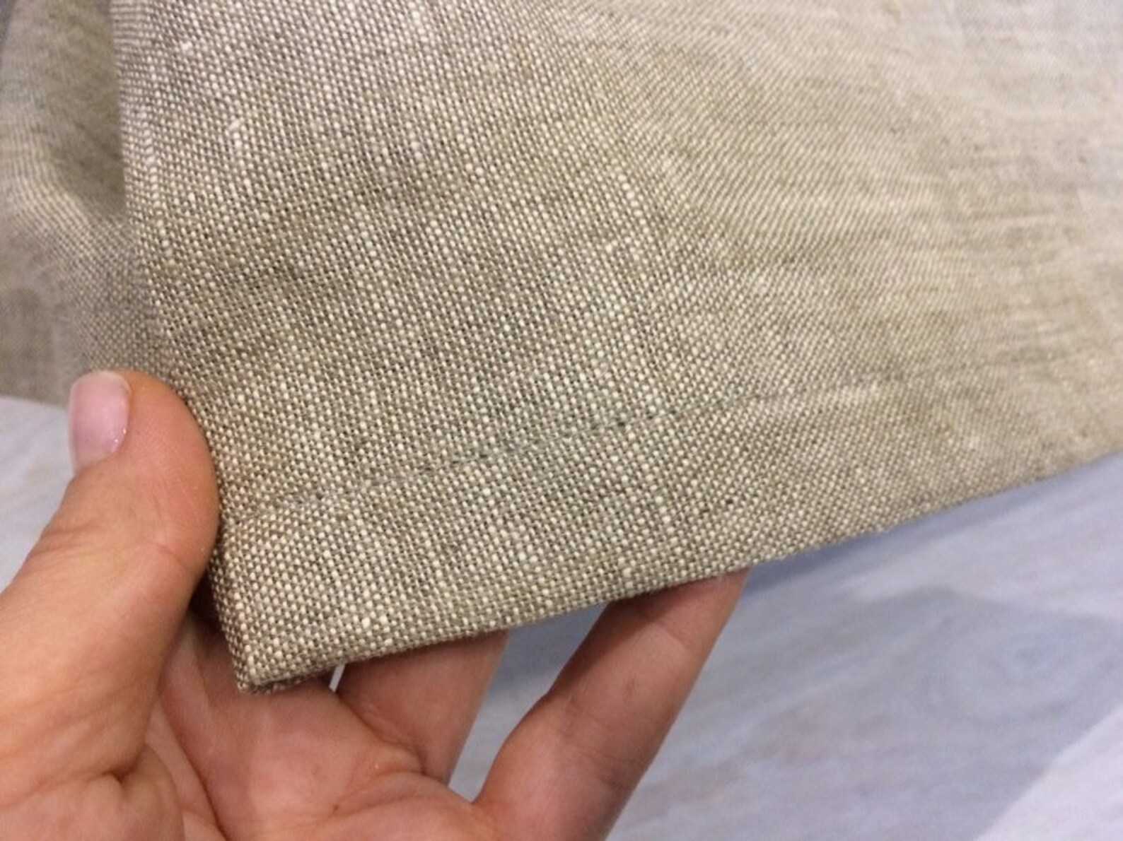 Linen Bed Skirt With the Corner Pleats Daybed Linen Skirt Custom Cover ...