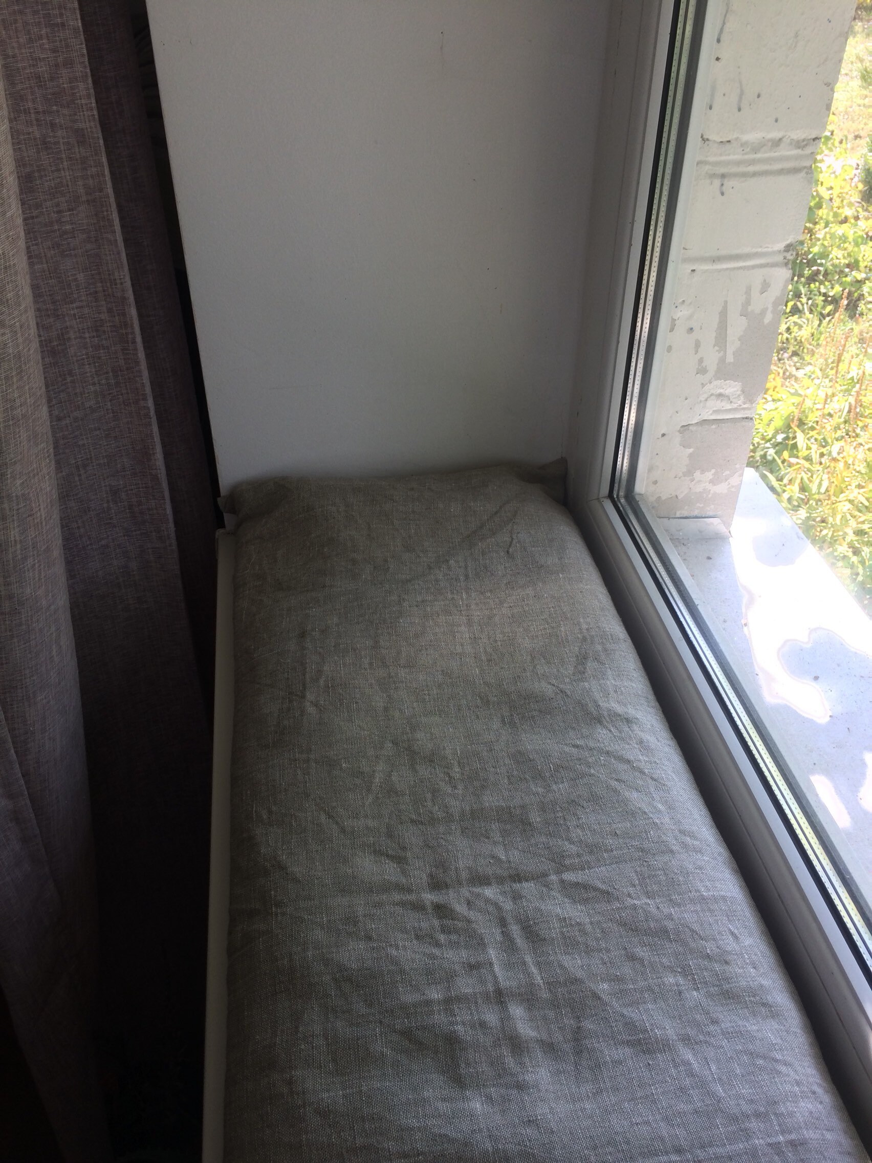 Buckwheat Window Seat Cushion With Removable Cover Custom | Etsy