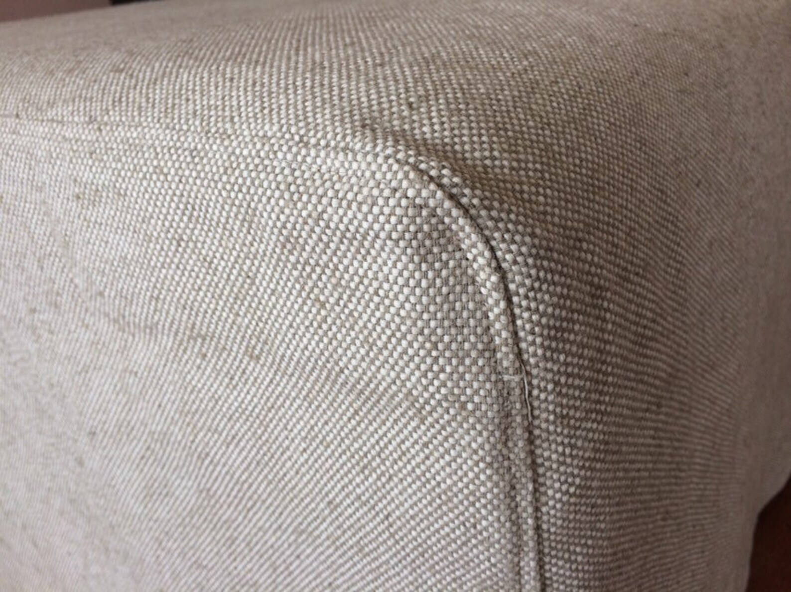 Square Pouf Cover Pure Linen Foot Stool Case Linen Floor Pouf Ottoman ...