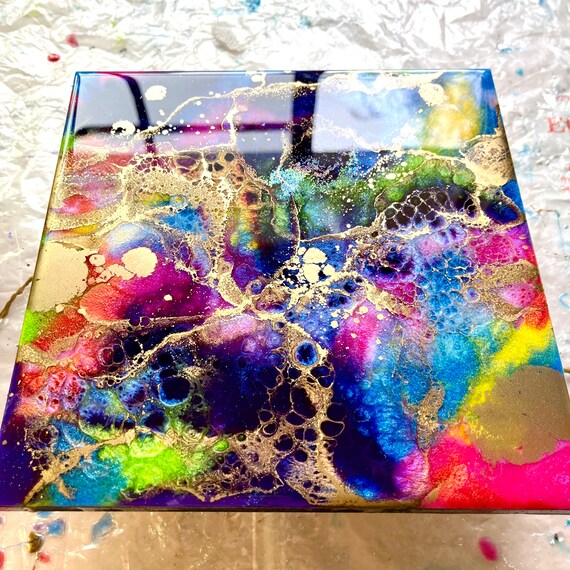 Rainbow Galaxy I flat Panel Made-to-order Rainbow Art - Etsy