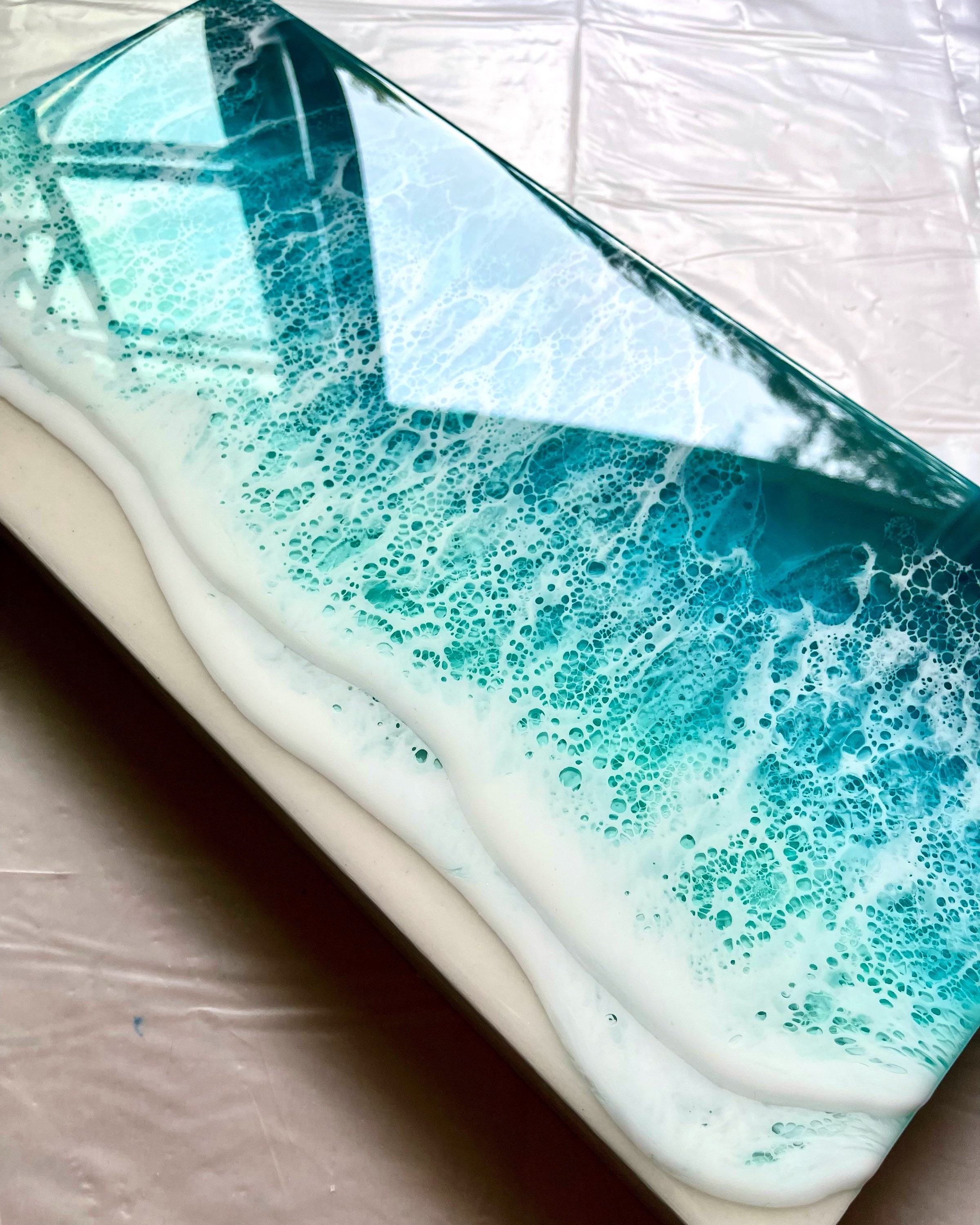Panorama Beach Made-to-order Resin Ocean Beach Art - Etsy Canada