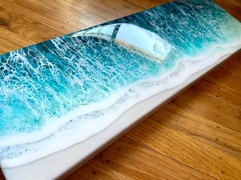 Panorama Beach Made-to-order Resin Ocean Beach Art | Etsy Australia