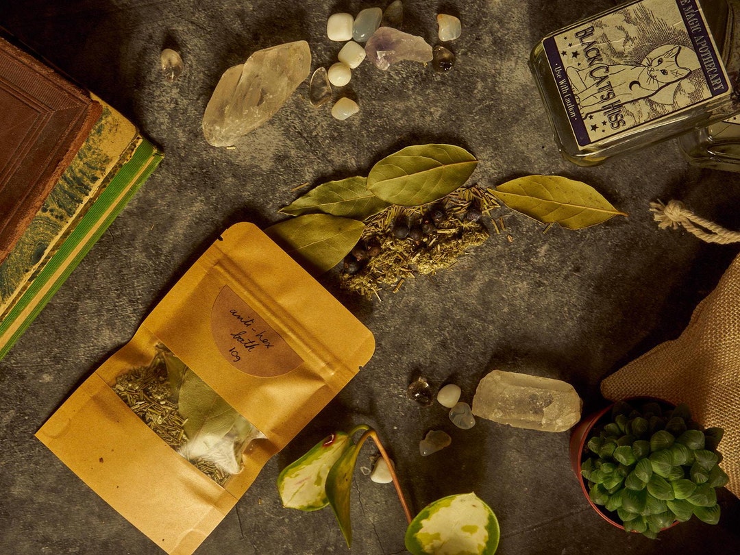 Anti-hex Herbal Bath Tea Sachet Sustainable, Organic, Customisable - Etsy