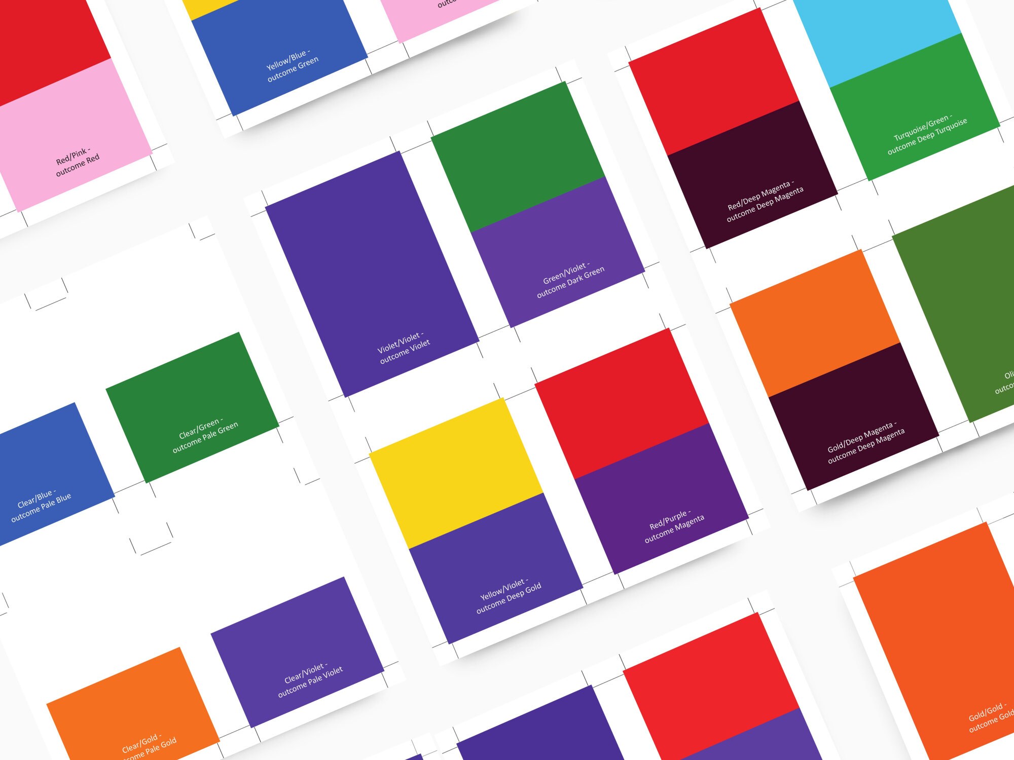 BUNDLE 100 COLOR THERAPY Cards With Color Combination Names Color ...