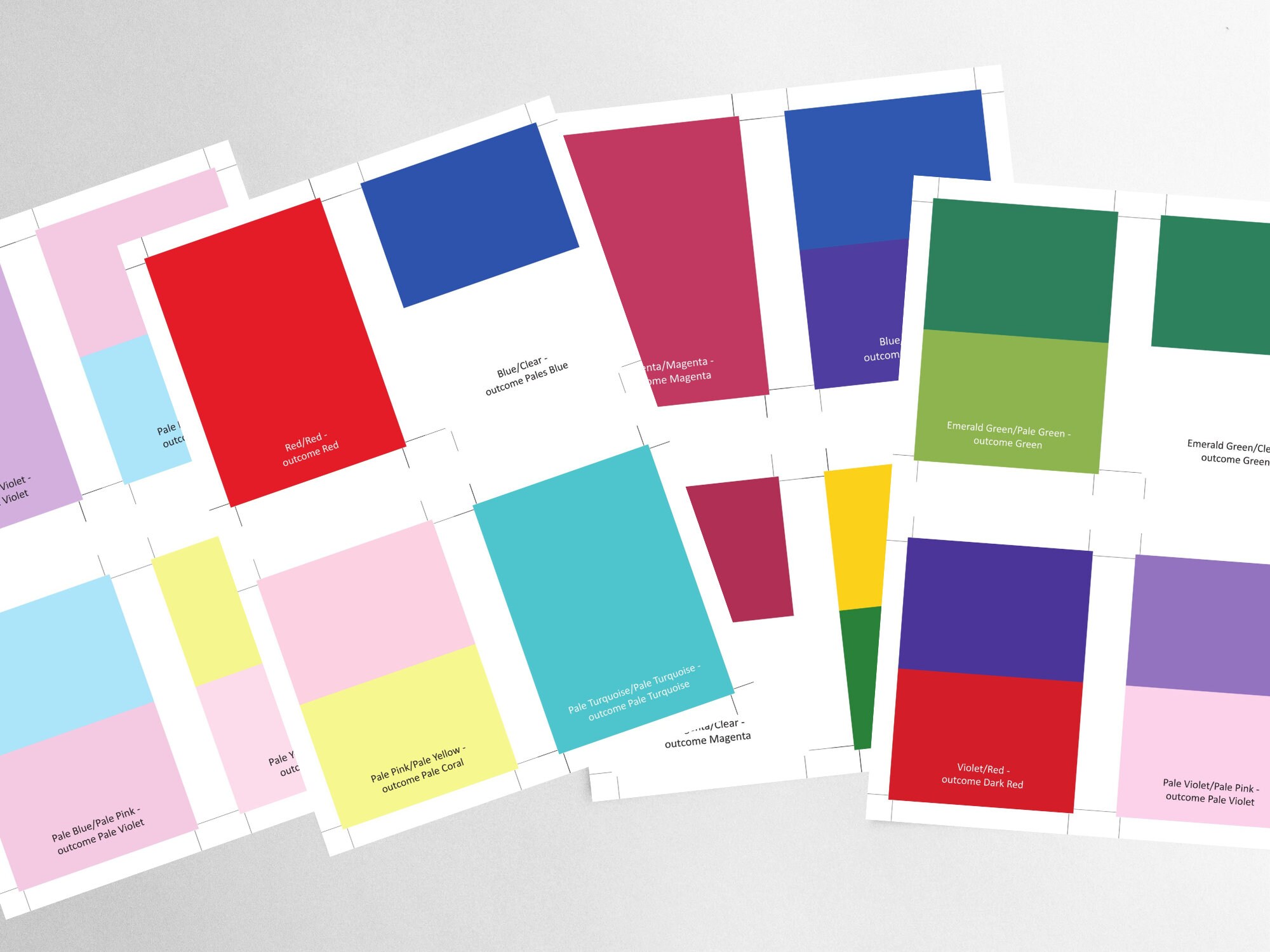 BUNDLE 100 COLOR THERAPY Cards With Color Combination Names Color ...