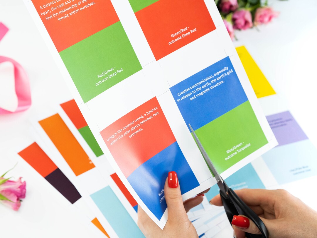 BUNDLE 100 COLOR THERAPY Cards With Color Combination Names Color ...