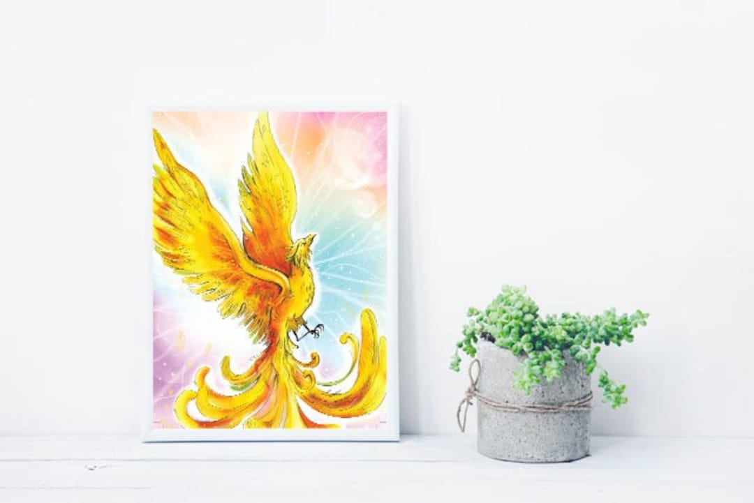 RISING PHOENIX Poster Rising From the Ashes Phoenix Bird Symbol ...