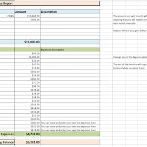 Dave Ramsey Inspired Excel Family Budget Spreadsheet for Excel- Auto ...