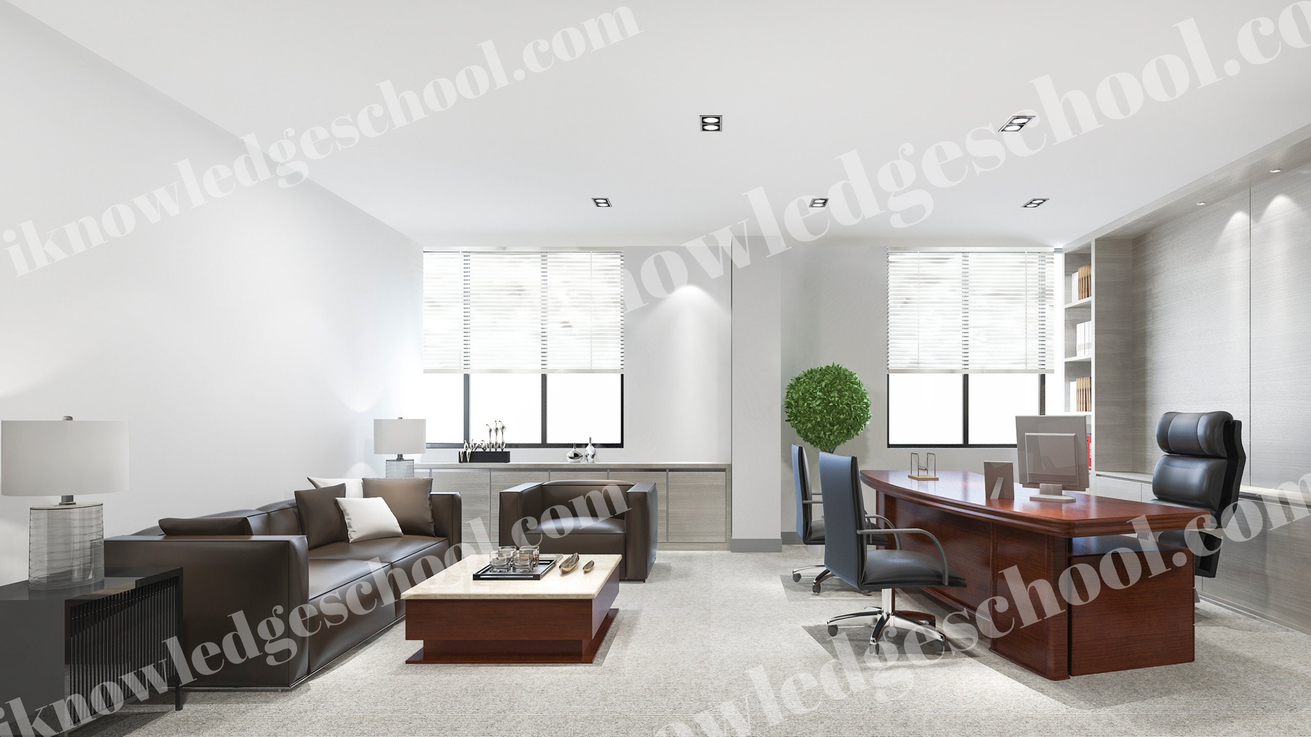 5 Zoom Virtual Backgrounds High Resolution With Office, Living Room ...