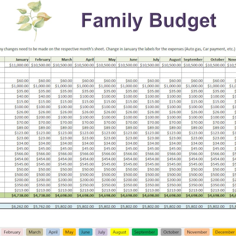 Budget Sheet Dave Ramsey - Etsy