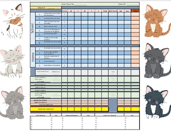 Excel Children Reward System Easy to Customize Kids Point | Etsy