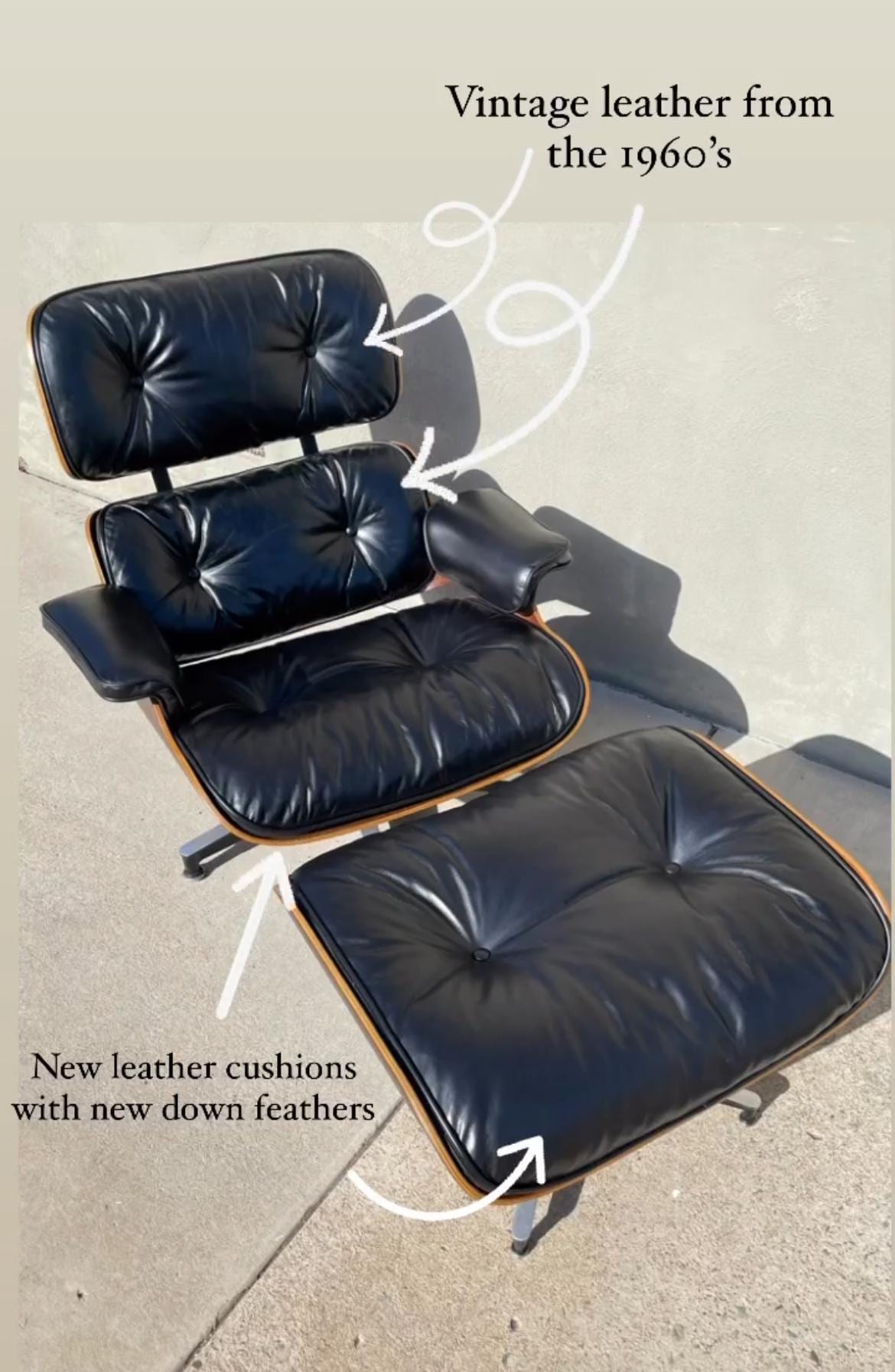 Full Replacement of Eames Lounge Chair Cushions Including Arms - Etsy